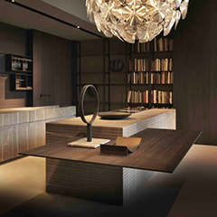 Blade Lab design kitchens by Modulnova: the kitchen with an island